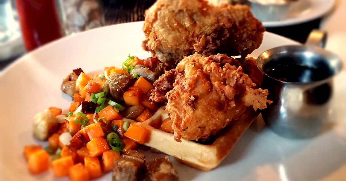Chicken And Waffles In Longman & Eagle | TasteAtlas | Recommended ...