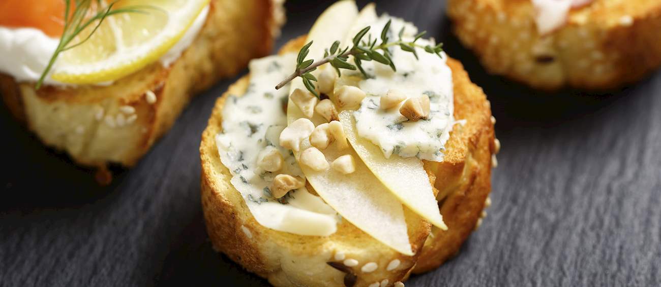 Crostini | Traditional Appetizer From Italy, Western Europe