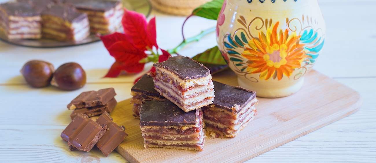 Zserbó | Traditional Cake From Budapest, Hungary