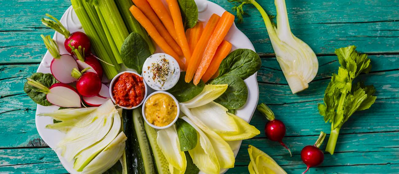 Pinzimonio | Traditional Vegetable Dish From Italy, Western Europe