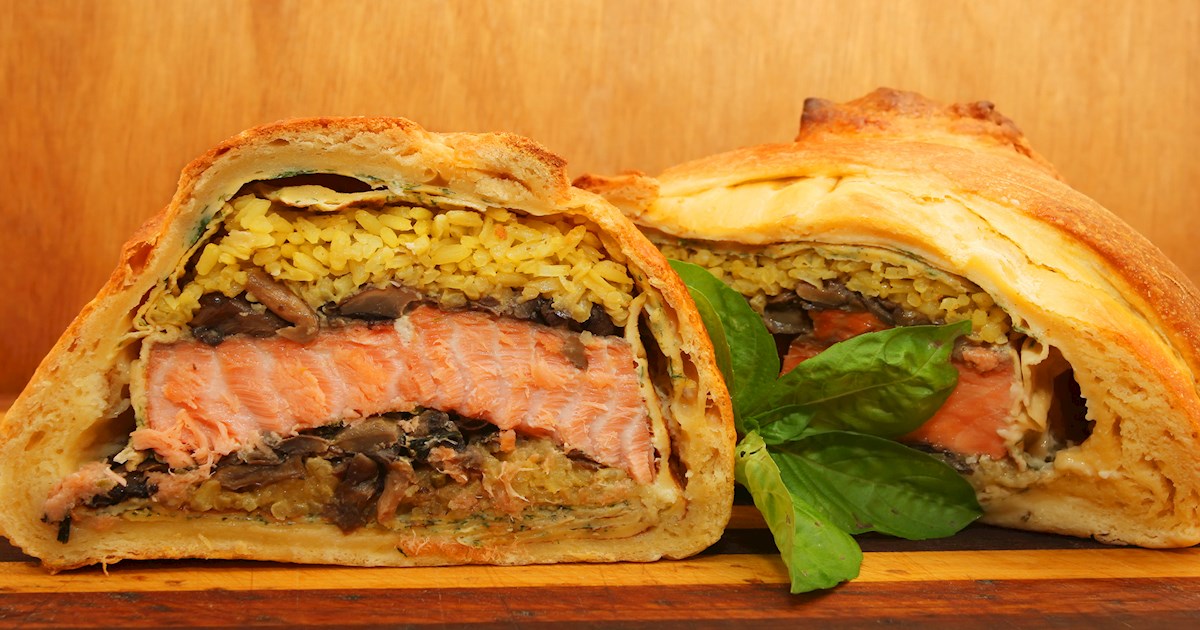 Coulibiac | Traditional Savory Pie From Russia, Eastern Europe
