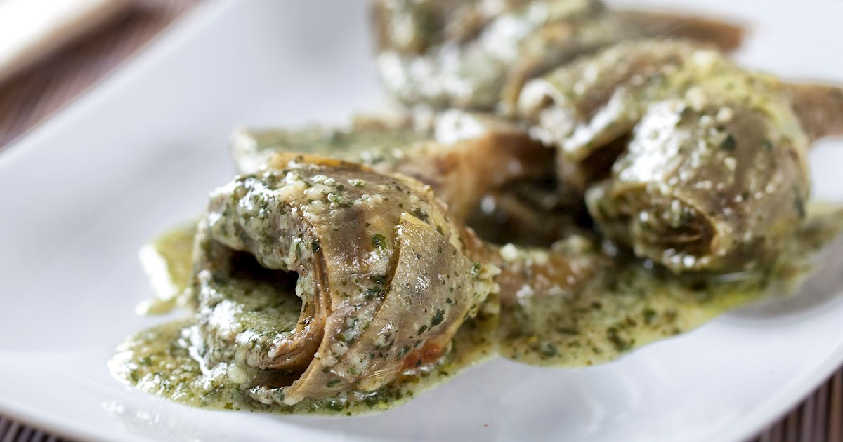 Carciofi Alla Romana | Traditional Appetizer From Rome, Italy