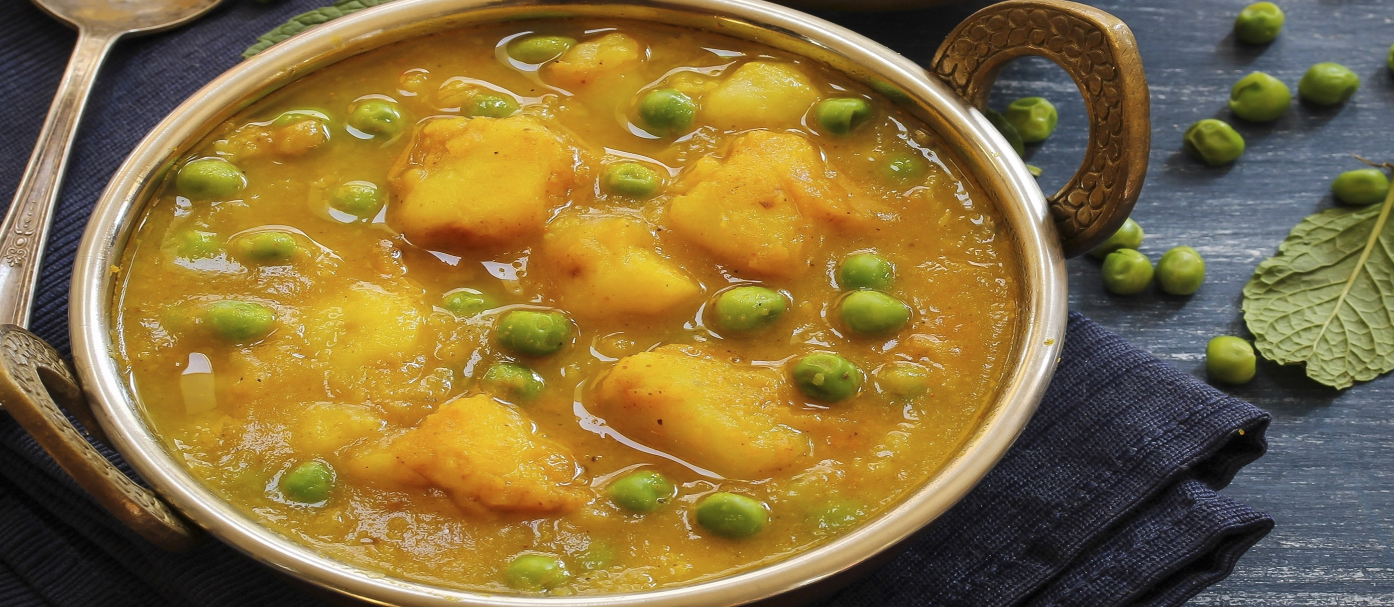 Aloo Matar | Traditional Side Dish From Punjab, India