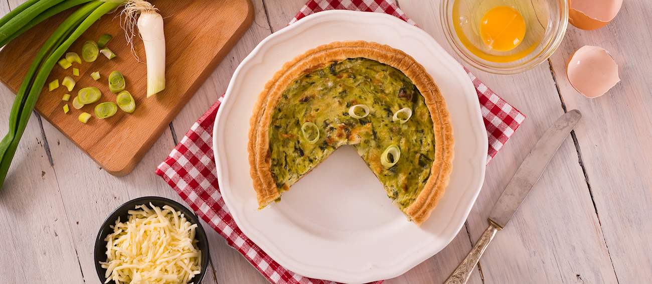Quiche | Traditional Savory Pie From France, Western Europe