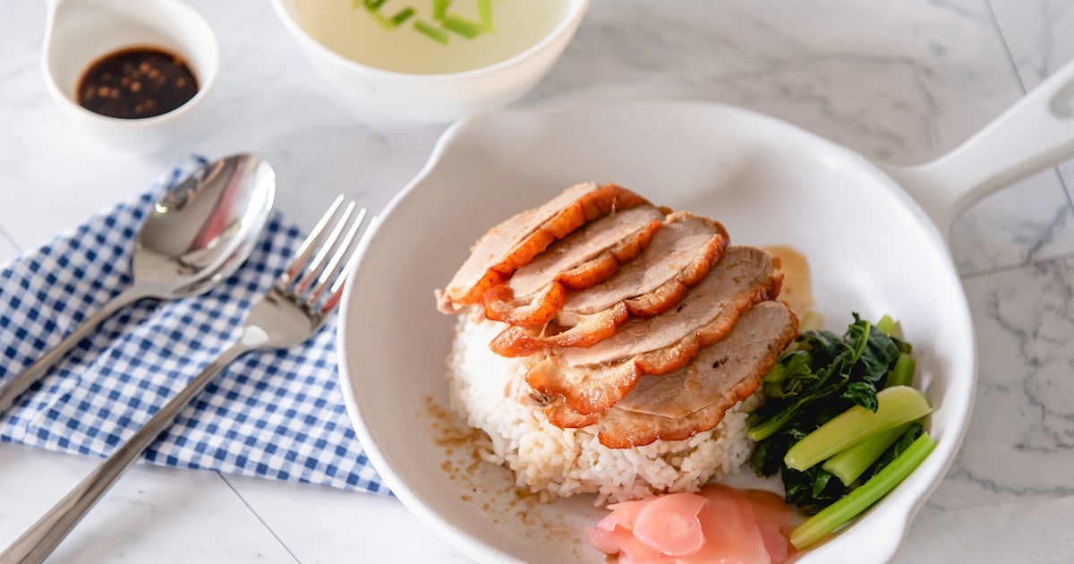 Roasted Duck Rice | Traditional Duck Dish From Singapore, Southeast Asia
