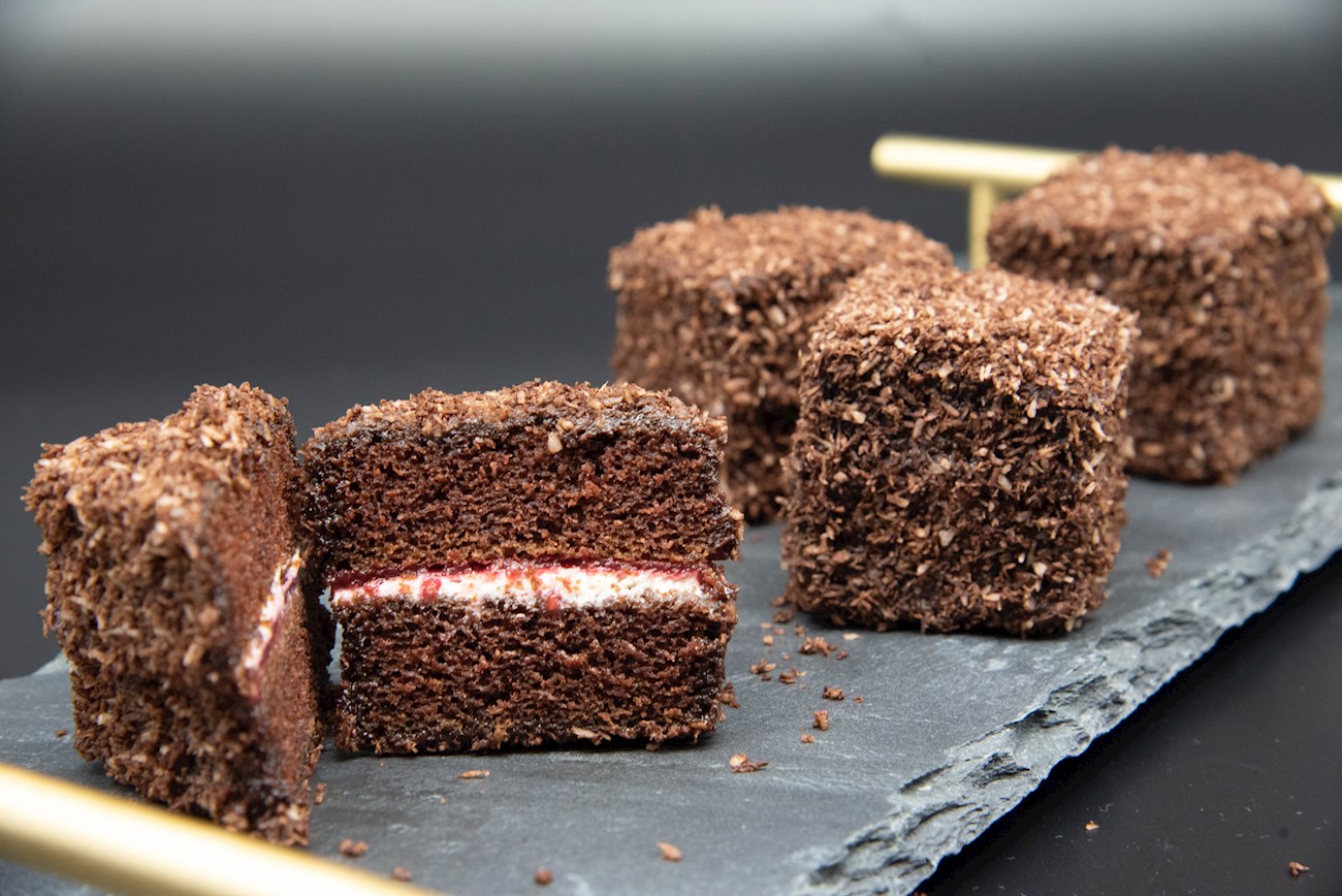 Double Chocolate Lamingtons | Traditional Chocolate Cake From Australia