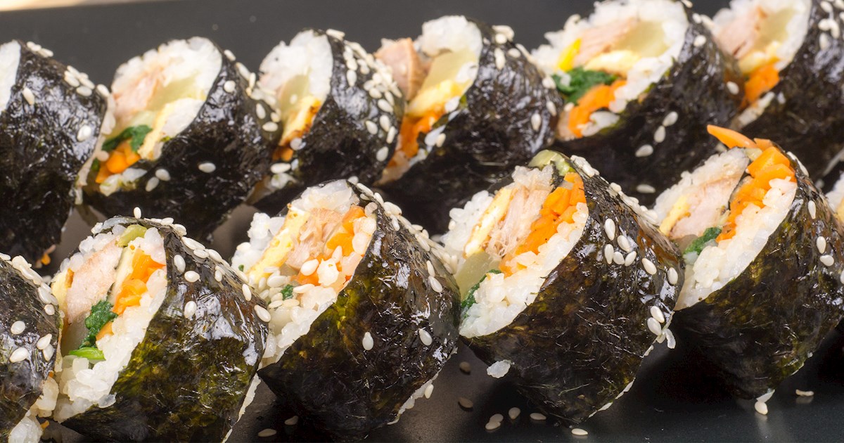 Chamchi Gimbap | Traditional Rice Dish From South Korea, East Asia