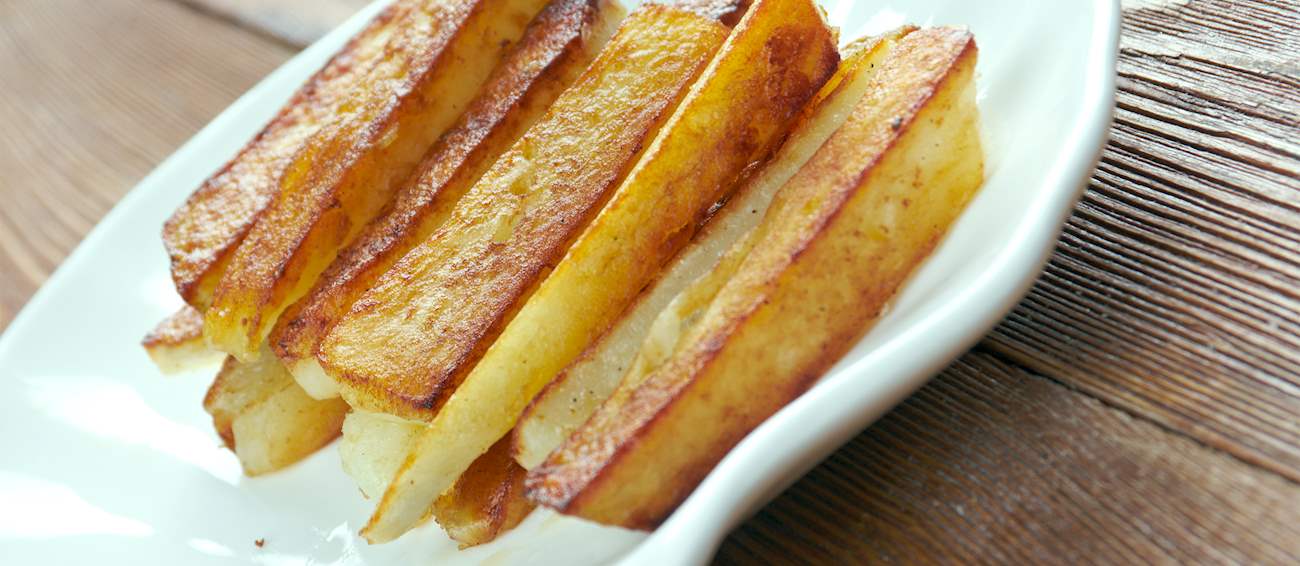 Triple-Cooked Chips | Traditional Side Dish From England, United Kingdom