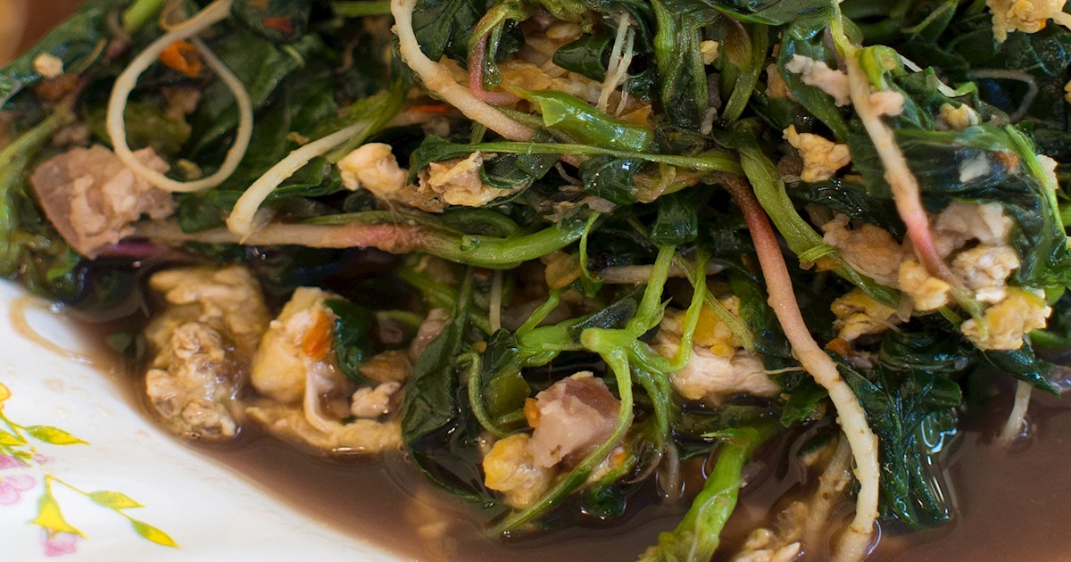 Phat Phak Khom | Traditional Stir-fry From Thailand, Southeast Asia