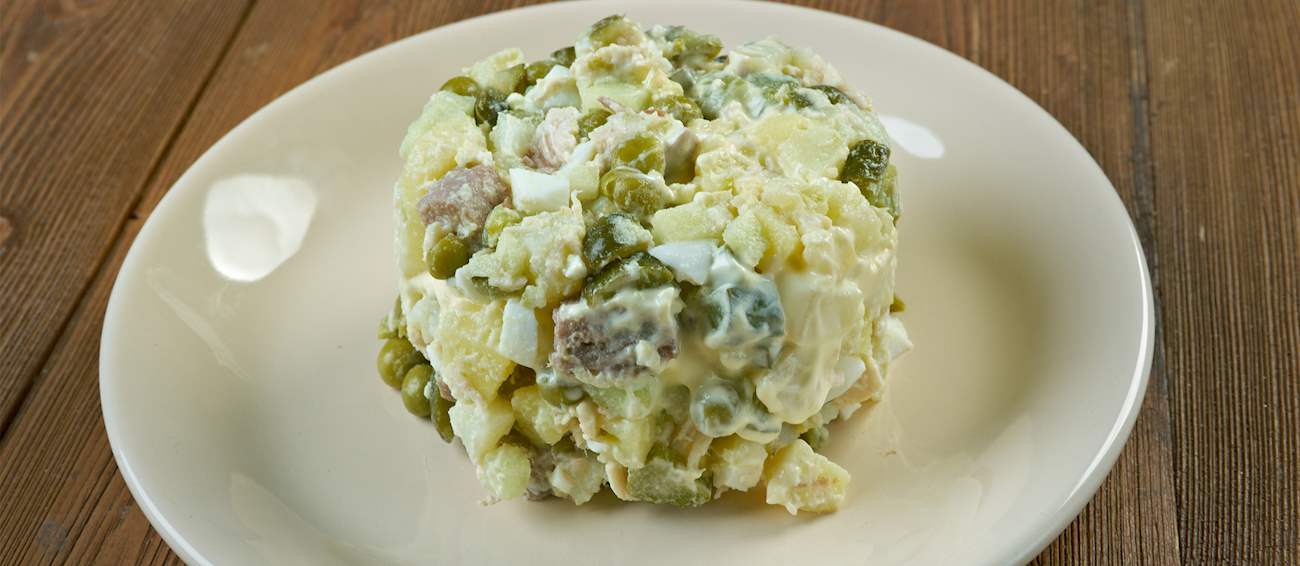 Salată de Boeuf | Traditional Appetizer From Romania, Southeastern Europe