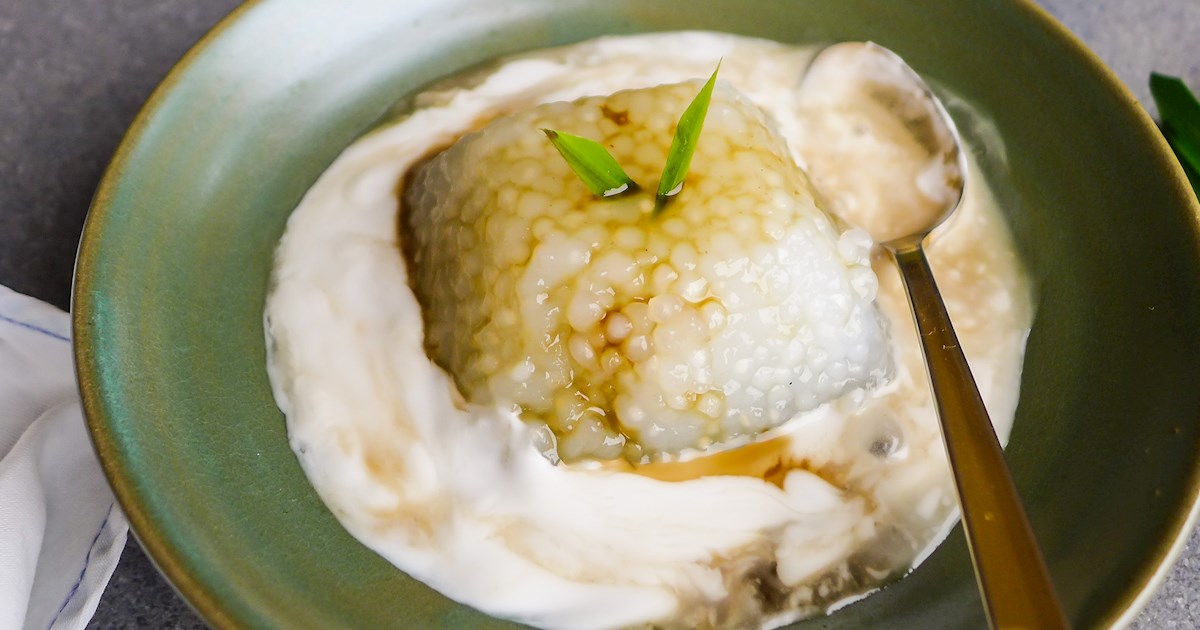 Sago Gula Melaka | Traditional Pudding From Malaysia, Southeast Asia