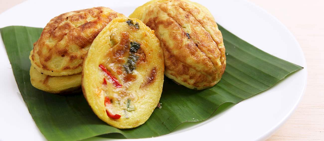 Kuih Cara Berlauk | Traditional Snack From Malaysia, Southeast Asia