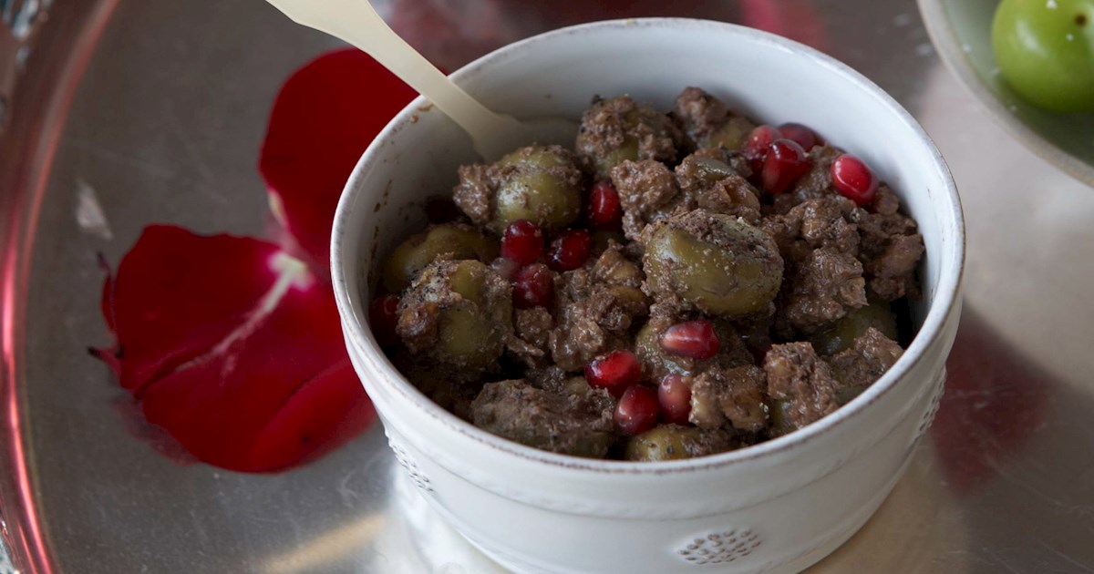 Zeytoon Parvardeh | Traditional Appetizer From Gilan Province, Iran