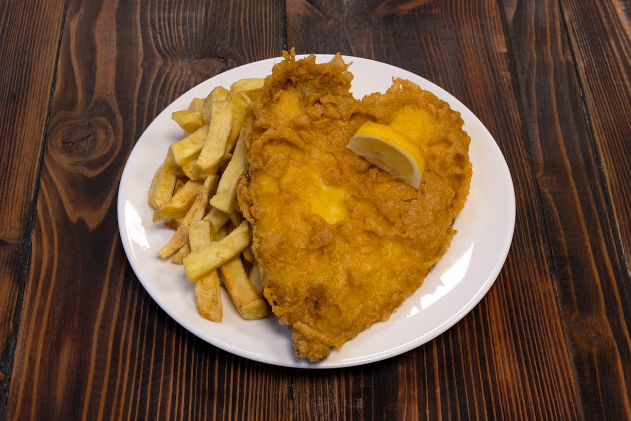 Plaice Fish And Chips | Traditional Saltwater Fish Dish From England ...