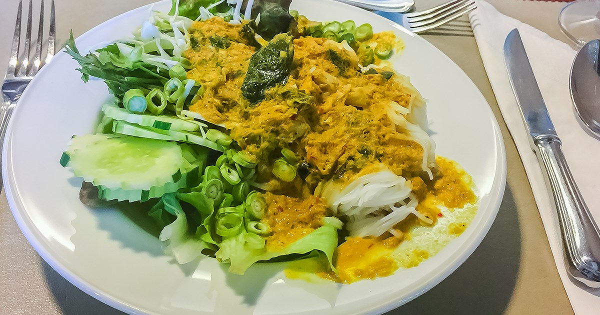 Khanom Chin Nam ya | Traditional Stew From Central Thailand, Thailand