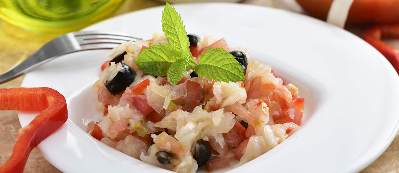 Esqueixada | Traditional Salad From Catalonia, Spain