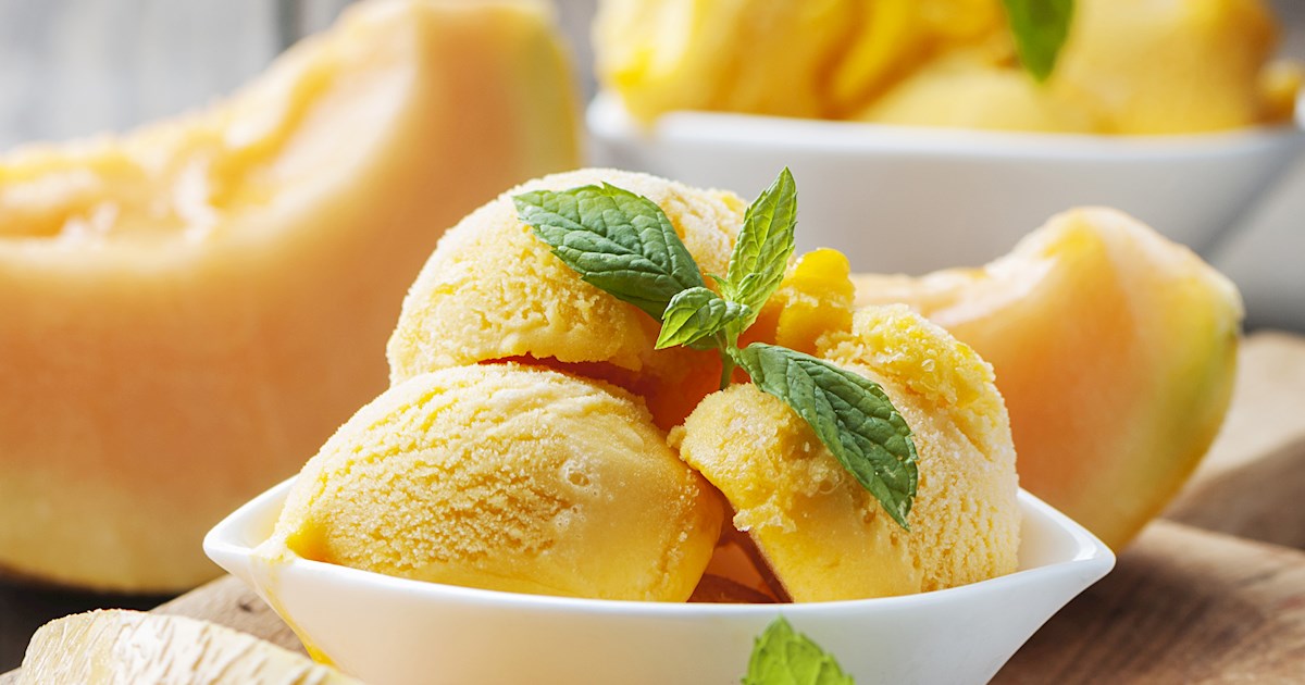 Gelato al Melone | Traditional Ice Cream From Italy, Western Europe
