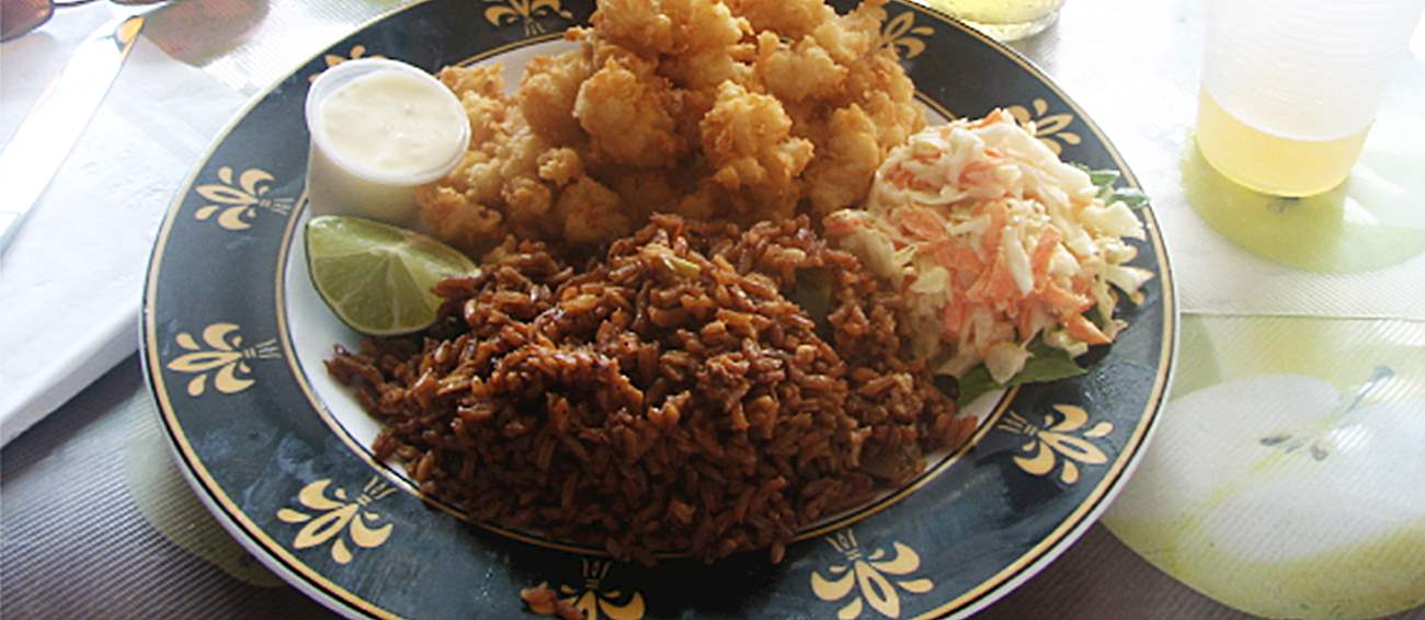 Crack Conch With Peas And Rice | Traditional Sea Snail Dish From The ...