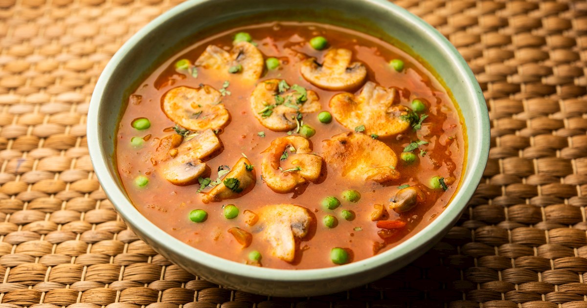 Matar Mushroom | Traditional Vegan Dish From Northern India, India