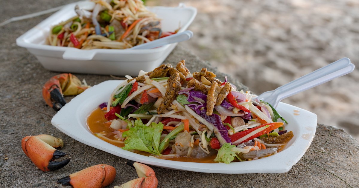 Som Tam Mamuang | Traditional Salad From Thailand, Southeast Asia