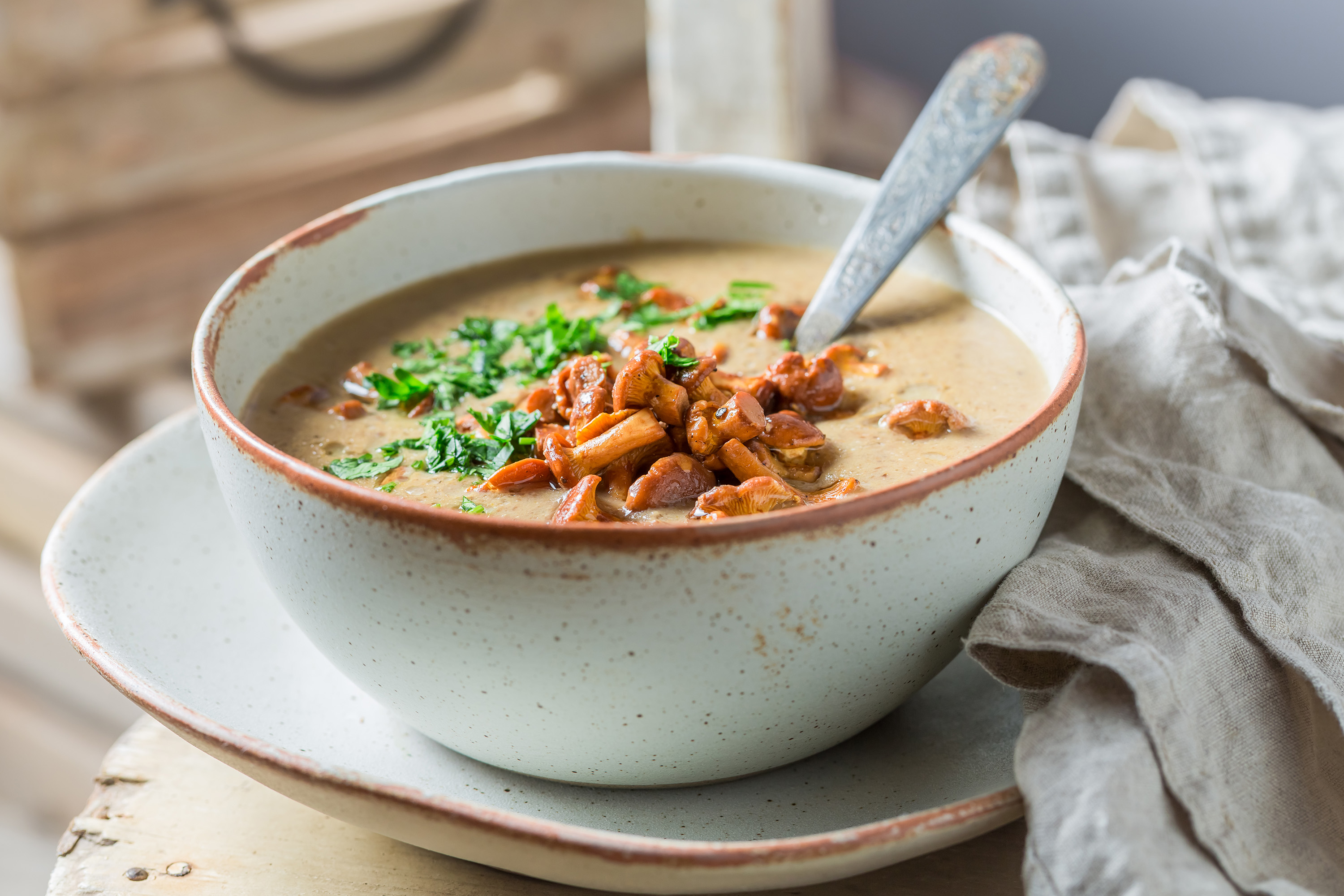 Kanttarellikeitto | Traditional Mushroom Soup From Finland, Northern Europe