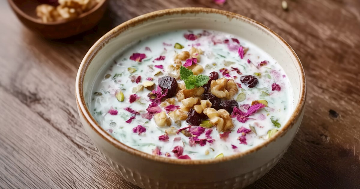Ab Doogh Khiar | Traditional Cold Soup From Iran