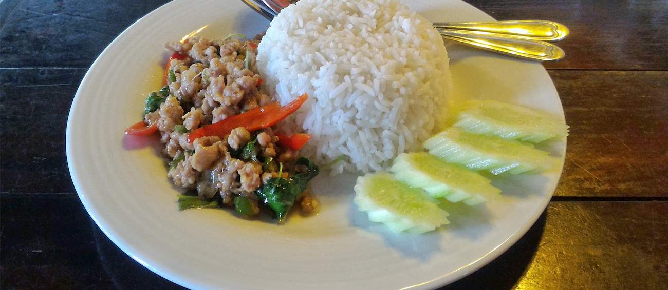 Phat Kaphrao | Traditional Ground Meat Dish From Thailand, Southeast Asia