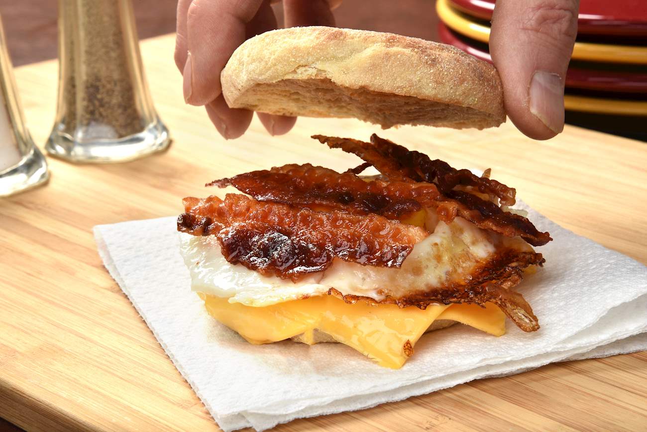 Bacon Egg And Cheese Sandwich Traditional Sandwich From United