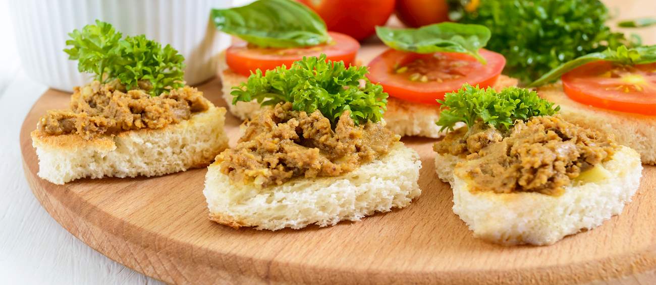 Chicken Liver Canapés | Traditional Appetizer From France, Western Europe