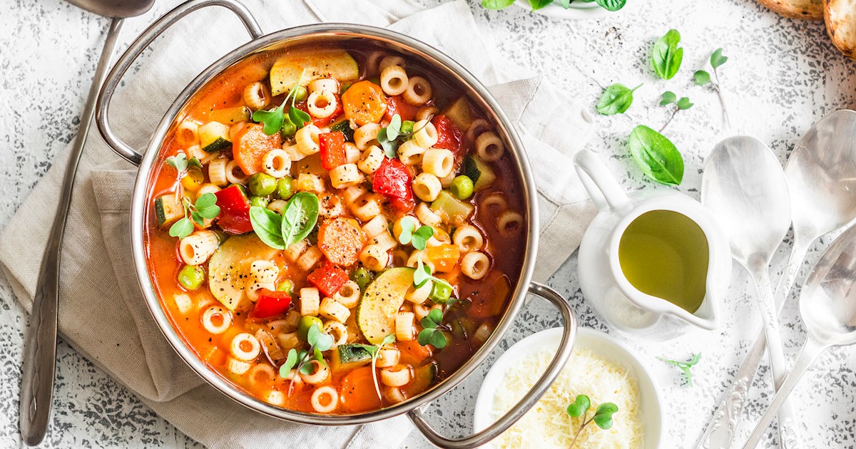 Minestrone | Traditional Vegetable Soup From Italy, Western Europe