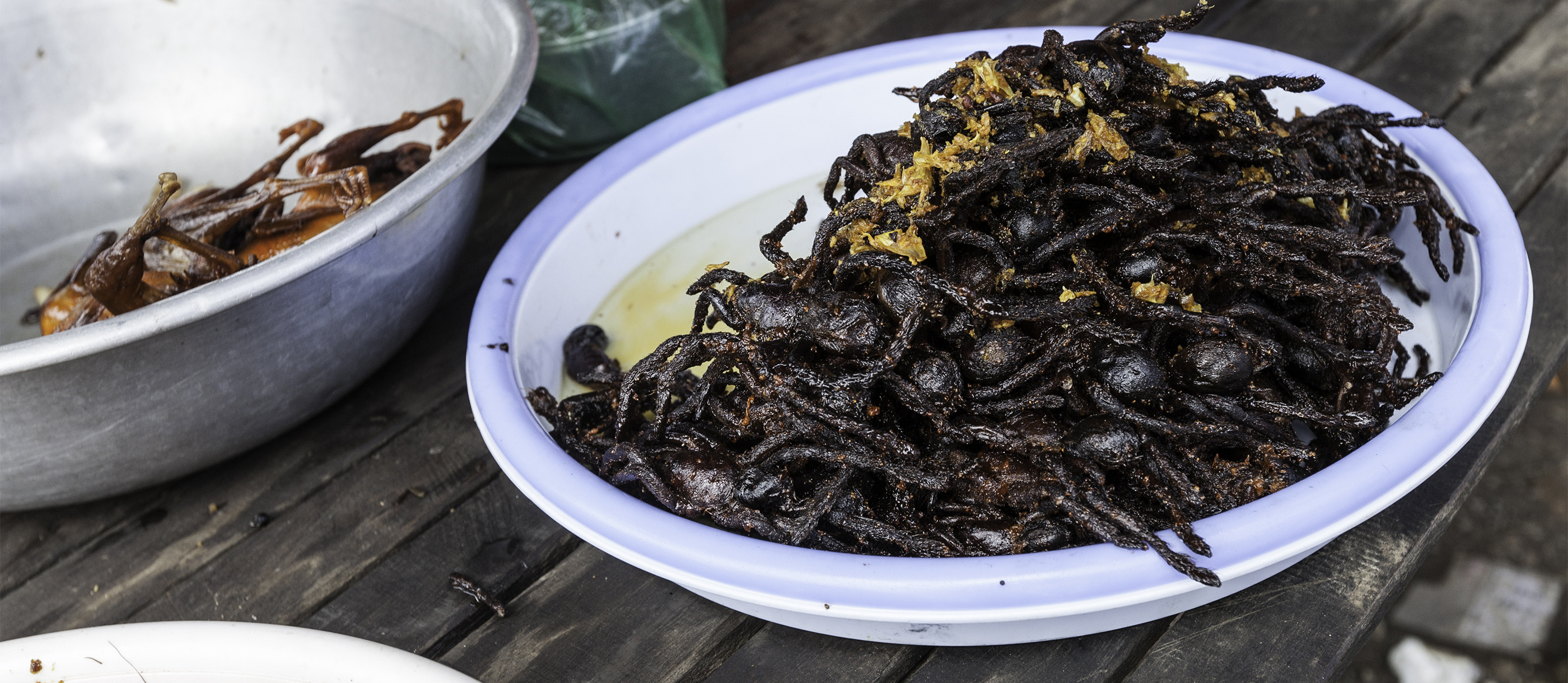 Fried Spider | Traditional Street Food From Skun, Cambodia