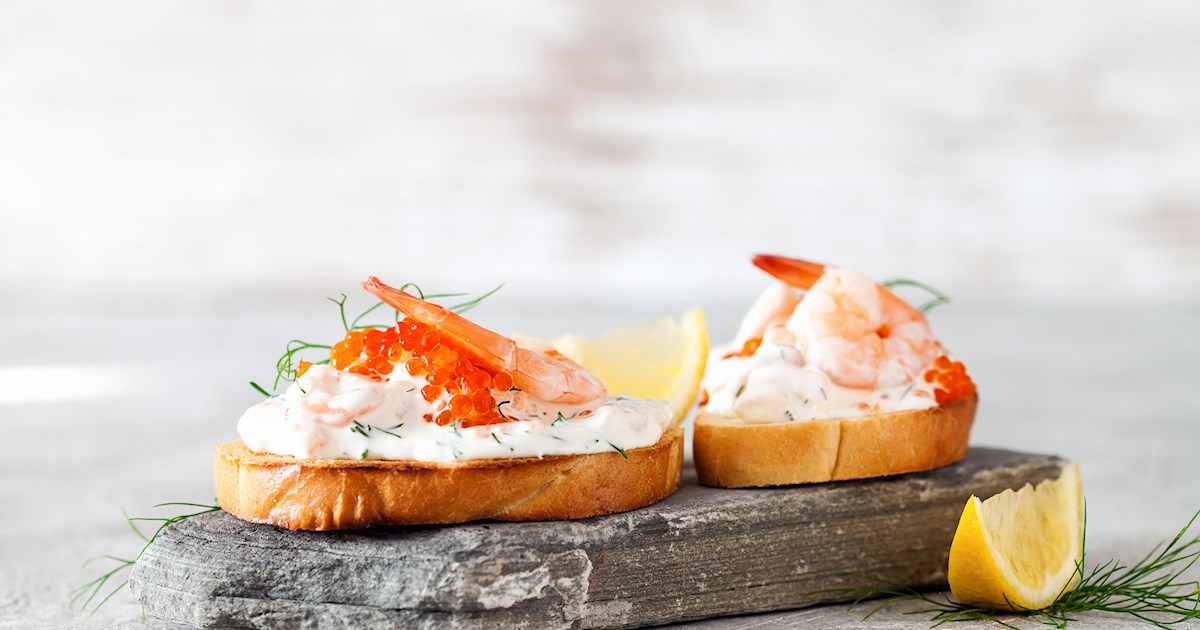 Toast Skagen | Traditional Sandwich From Sweden, Northern Europe
