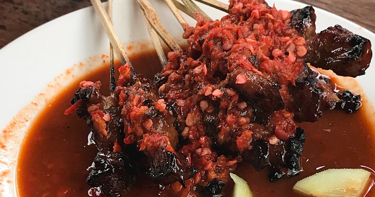 Sate Plecing | Traditional Meat Dish From Lombok Island, Indonesia