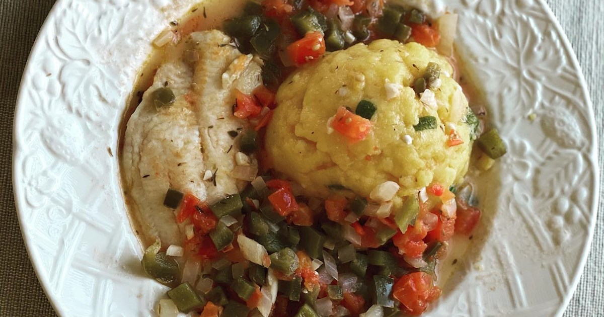 Fish And Fungi | Traditional Saltwater Fish Dish From British Virgin ...