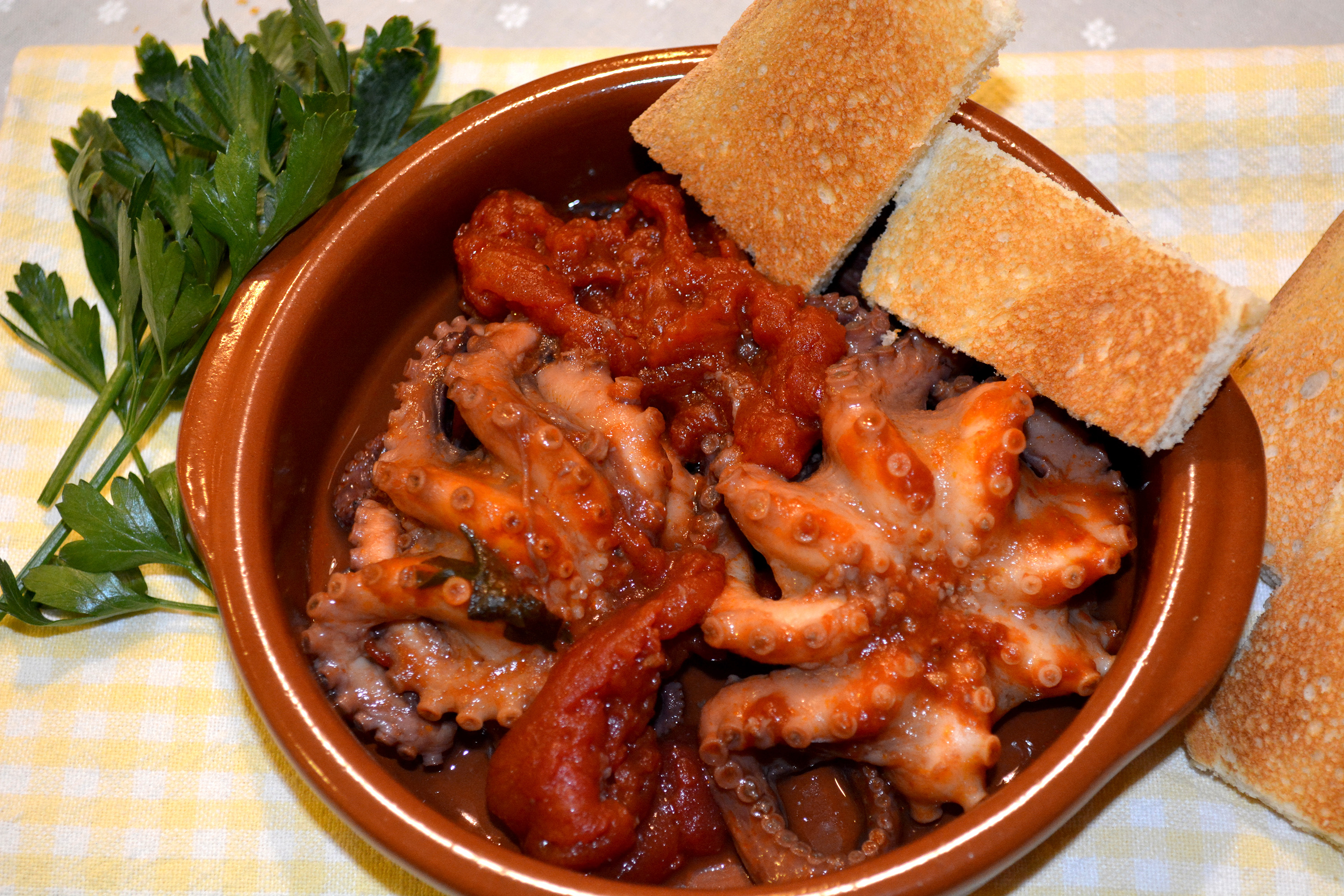Polpo Alla Luciana | Traditional Octopus Dish From Metropolitan City of ...