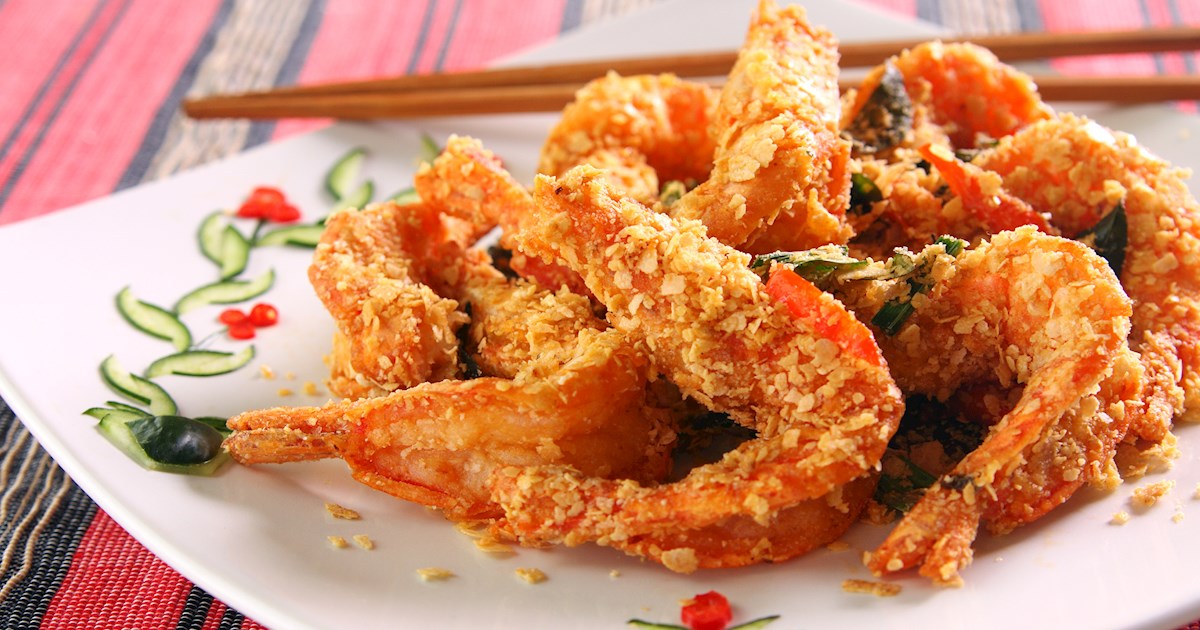 Cereal Prawns | Traditional Shrimp/Prawn Dish From Singapore, Southeast ...