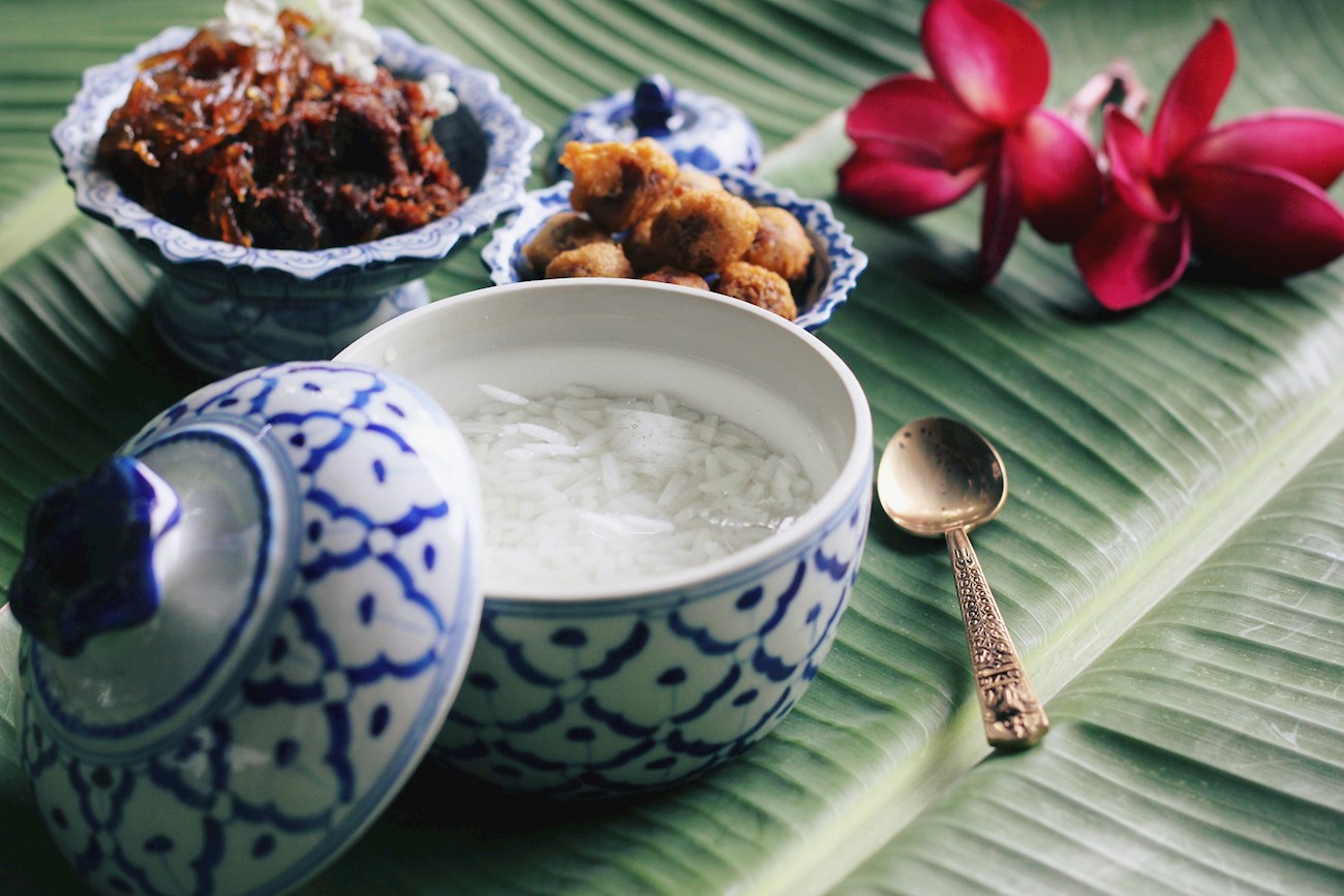 Khao Chae | Traditional Rice Dish From Phetchaburi Province, Thailand