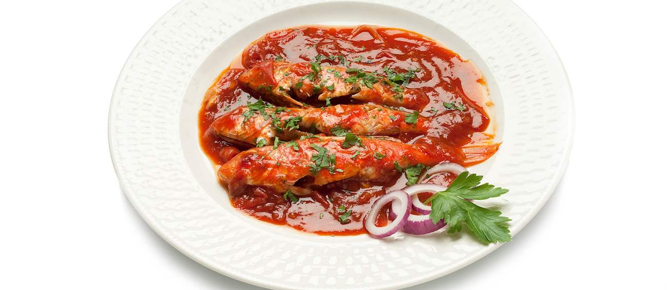 Triglie Alla Livornese | Traditional Saltwater Fish Dish From Province ...