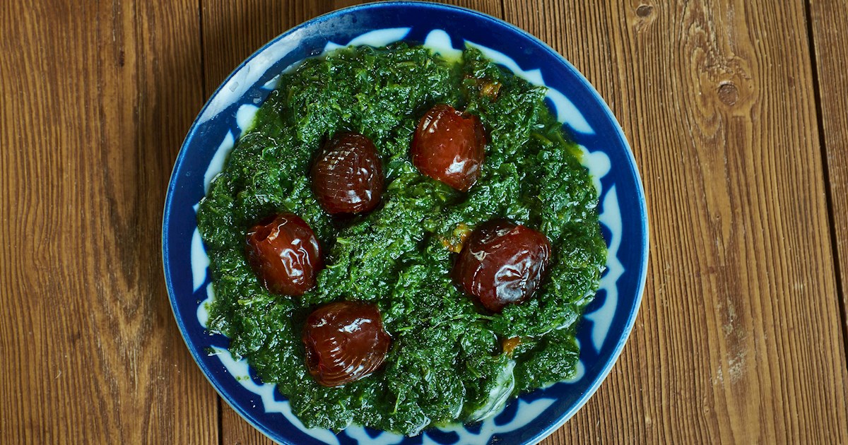 Khoresh Aloo Esfenaj | Traditional Stew From Iran