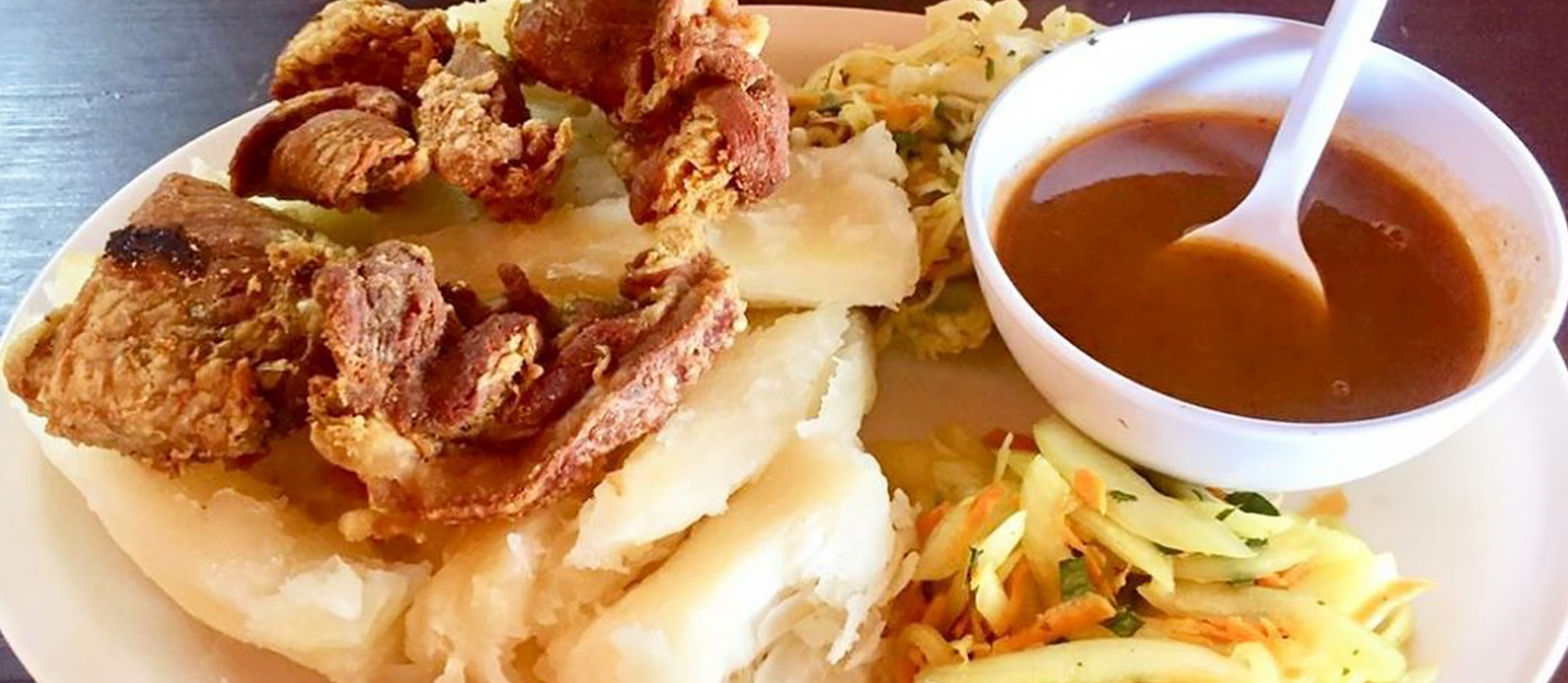 Yuca Con Chicharrón | Traditional Side Dish From Honduras