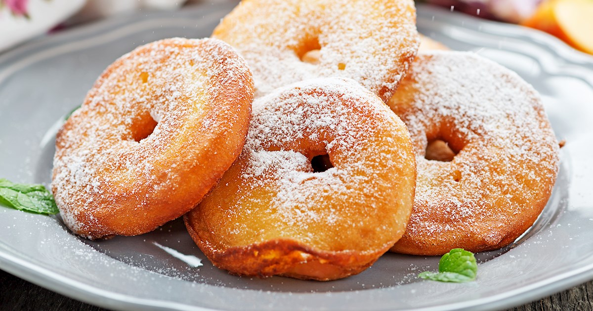Apfelradln | Traditional Deep-fried Dessert From Austria, Central Europe