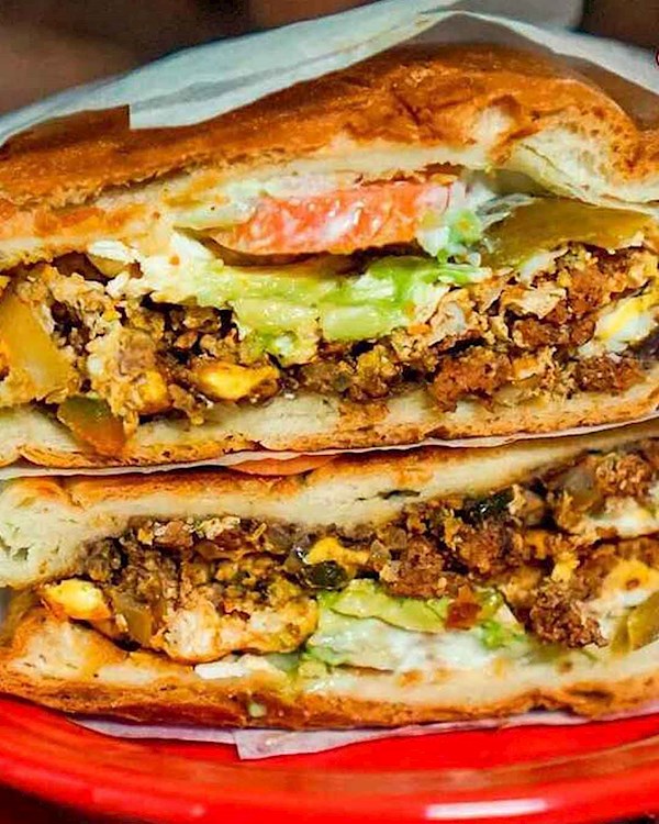 Traditional Mexican Tortas Carne Asada Torta