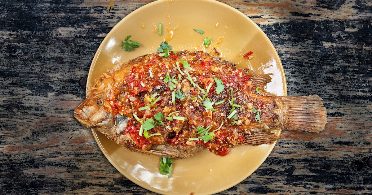 Pla Sam Rot | Traditional Saltwater Fish Dish From Thailand, Southeast Asia