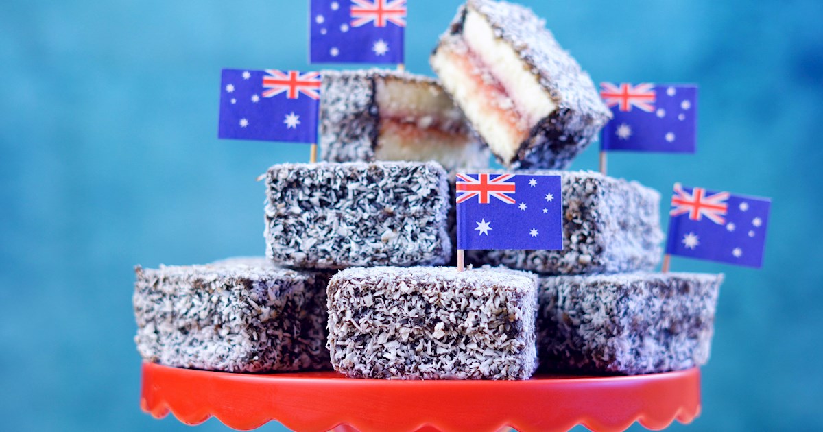 Jam And Cream Lamingtons | Traditional Cake From Australia