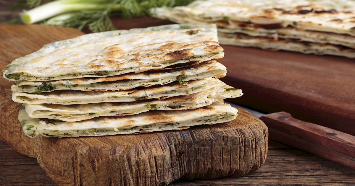 Taiwanese Scallion Pancake | Traditional Snack From Taiwan, East Asia