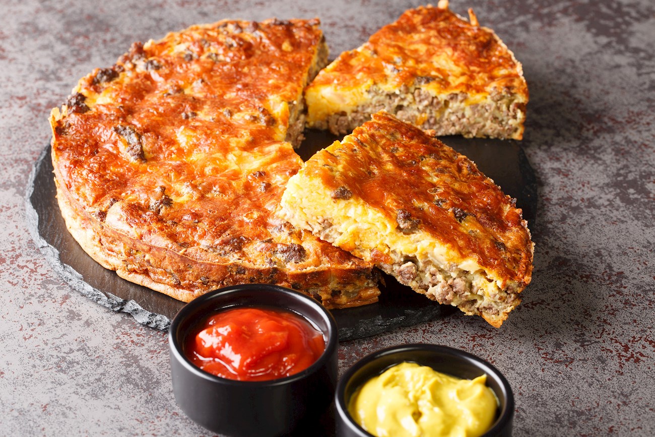 Cheeseburger Pie | Traditional Savory Pie From Kansas, United States of ...