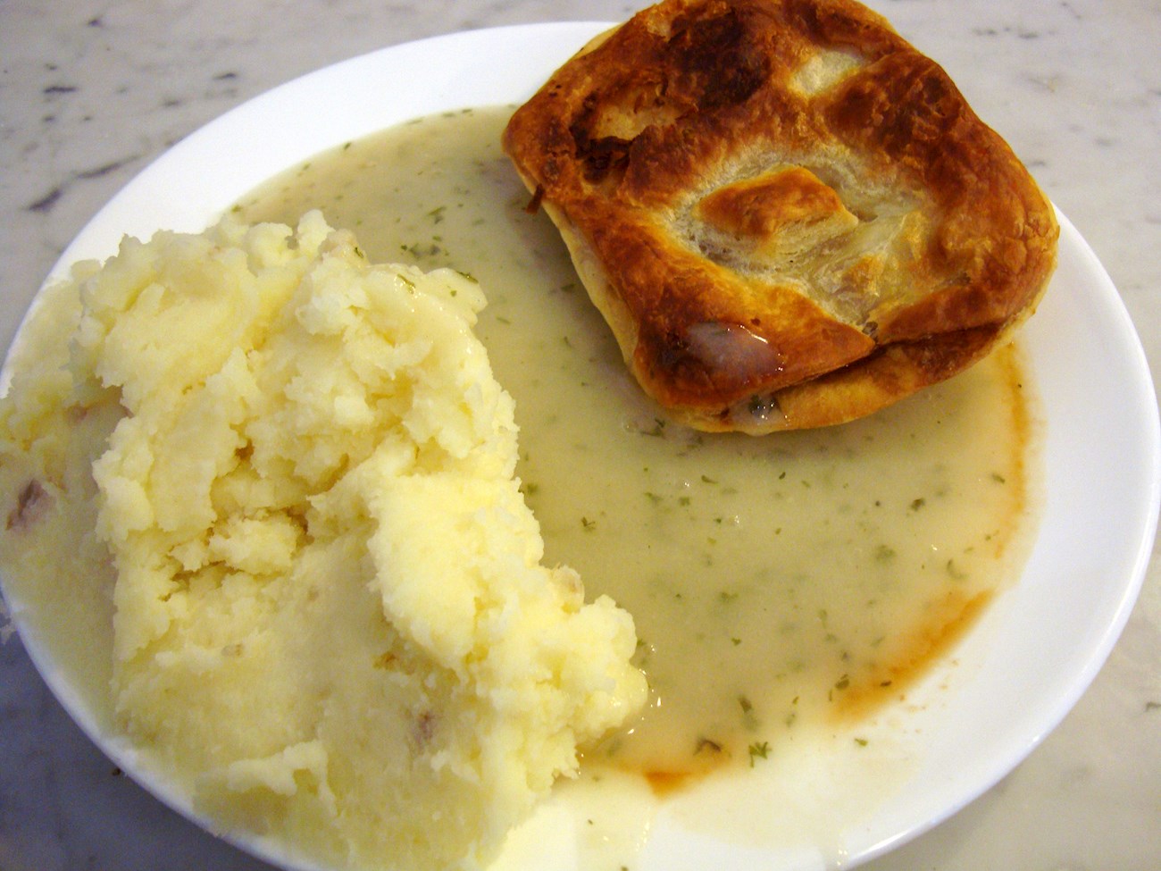 Pie And Mash | Traditional Savory Pie From London, United Kingdom