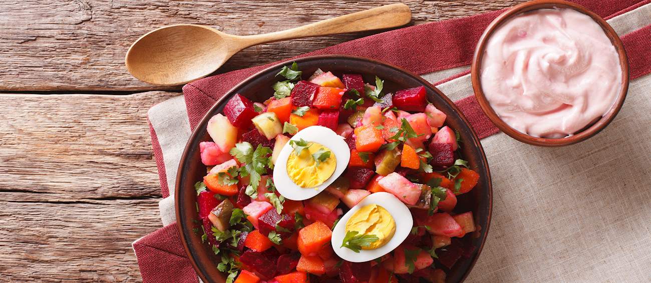 Rosolli | Traditional Salad From Finland, Northern Europe