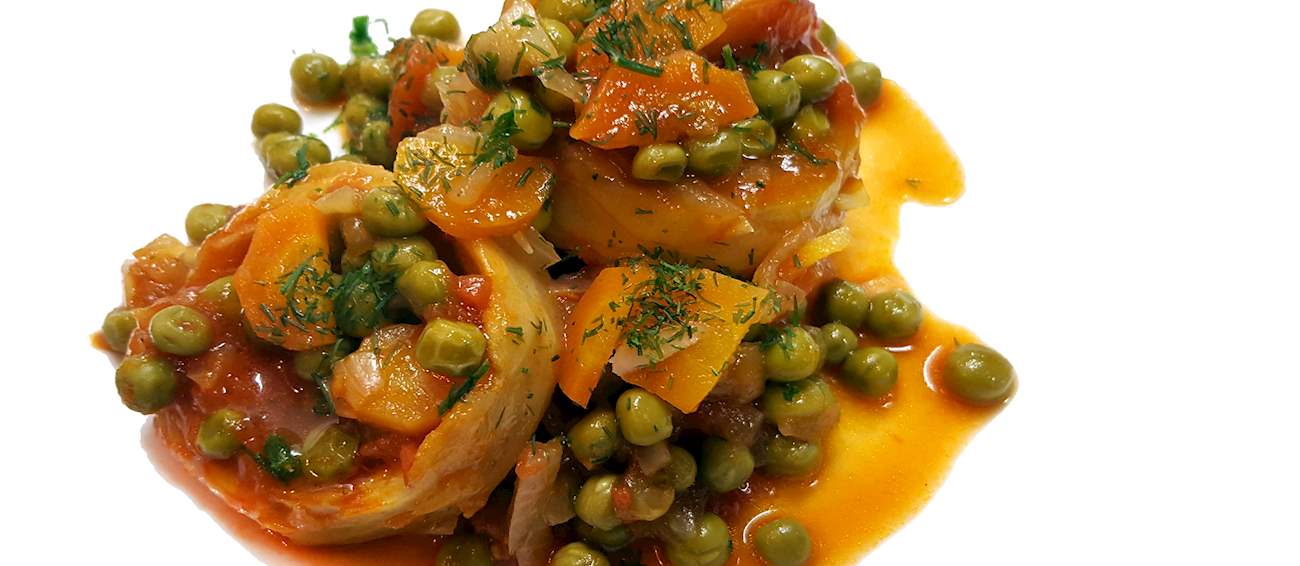 Arakas me Aginares | Traditional Vegetable Dish From Greece ...