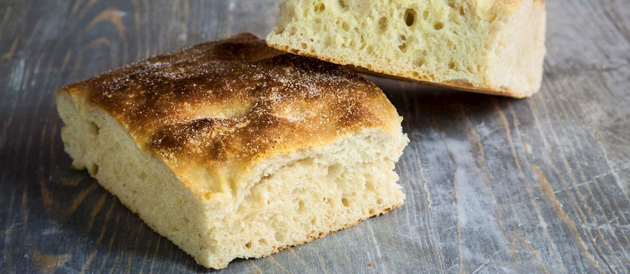 Focaccia Alla Genovese | Traditional Flatbread From Metropolitan City ...